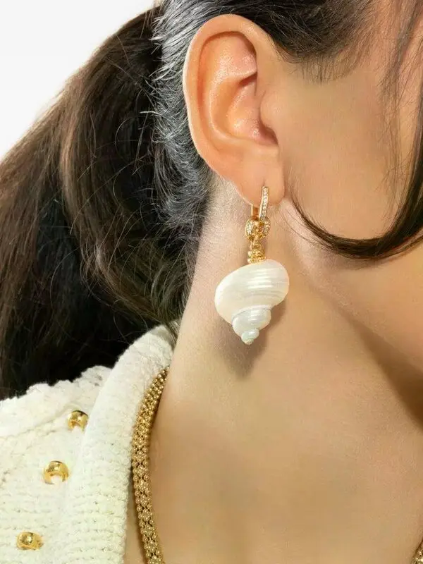 Gas Bijoux Shell Drop Earrings