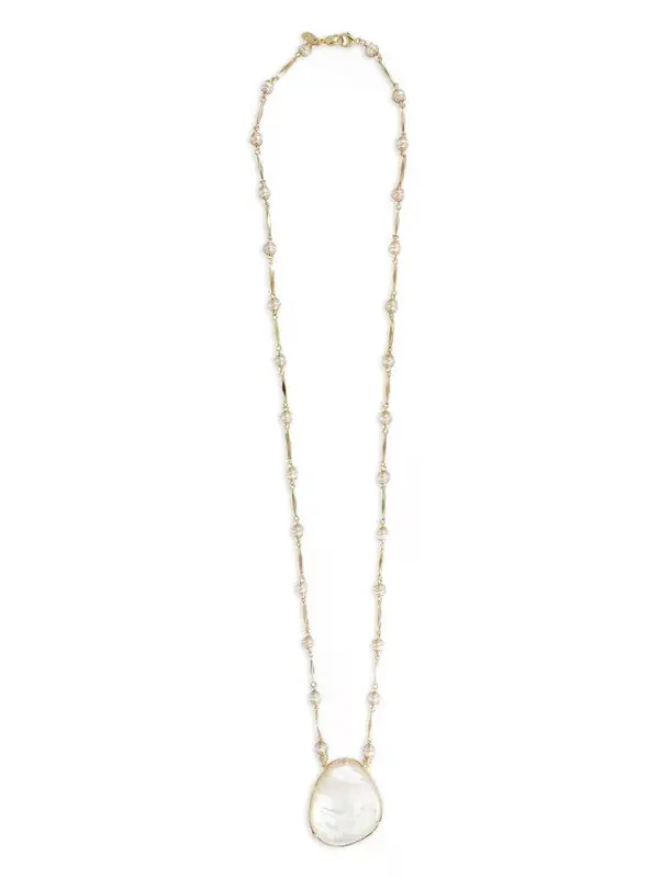 Gas Bijoux Pearl Embellished Pendant Necklace - White