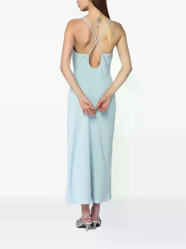 calvin klein blue sleeveless dress Provence Bloom Long Sleeve Maxi Dress Floral Blue main image 0