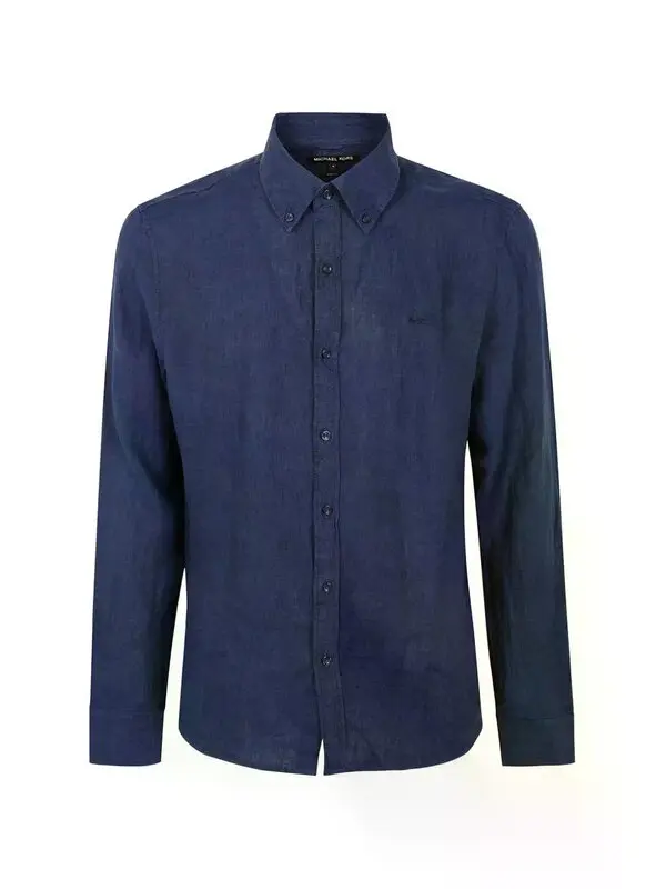 Michael Kors Logo-embroidered Shirt - Blue