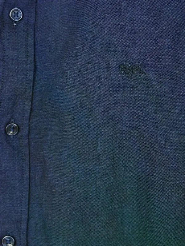 Michael Kors Logo-embroidered Shirt - Blue