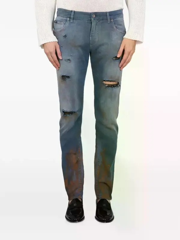 Dolce & Gabbana Ripped Jeans