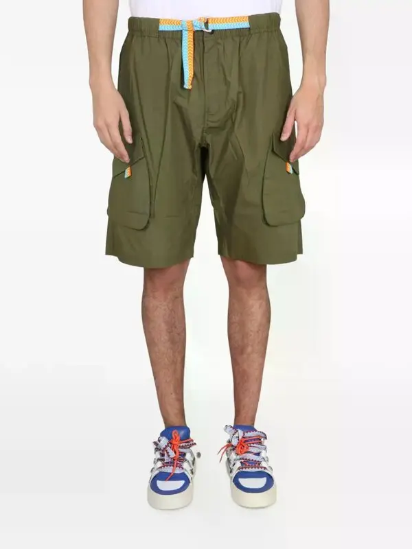COUNTY OF MILAN Belted Cargo Shorts - Green