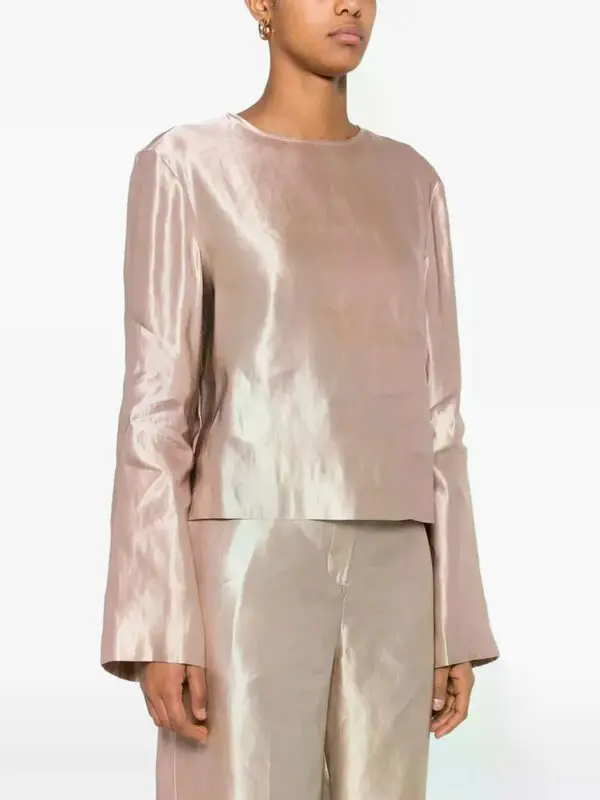 LOULOU Round-neck Blouse