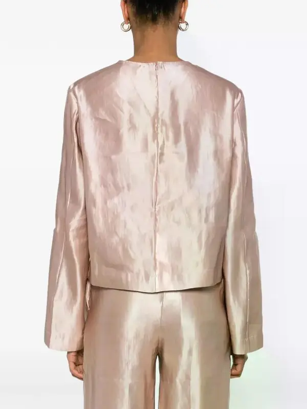 LOULOU Round-neck Blouse