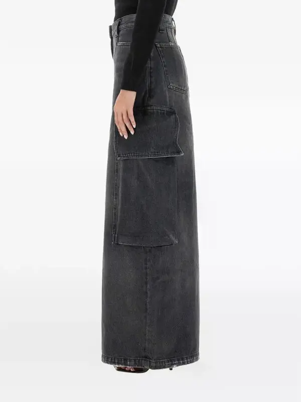 Palm Angels Button-fastening Wide Leg Jeans