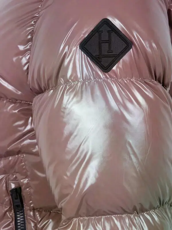 Herno Gloss-finish Padded Coat - Pink