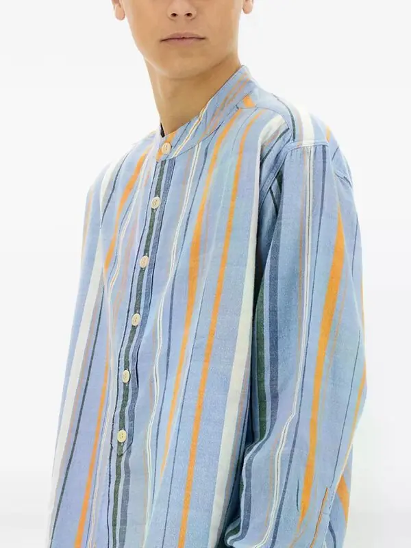 NIGEL CABOURN X Madras Striped Shirt