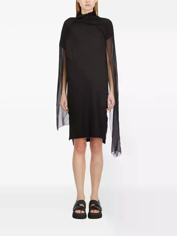 Masnada Scarf-detail Midi Dress