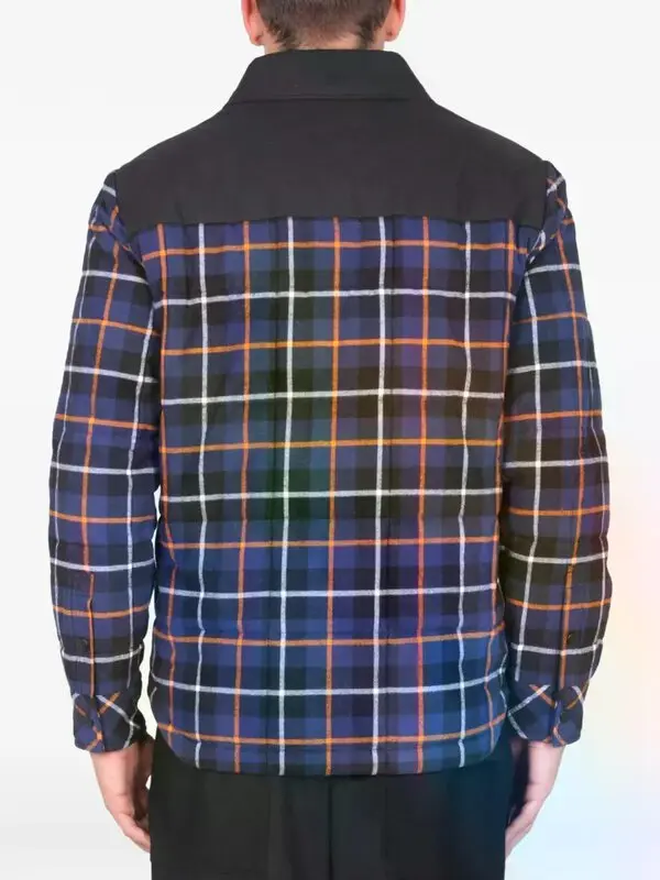 COUNTY OF MILAN Plaid-pattern Shirt Jacket