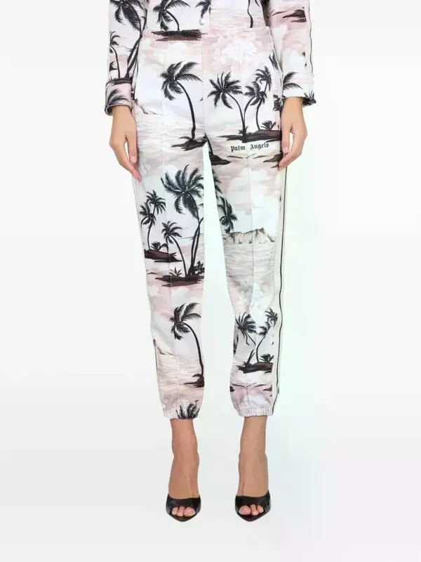 Palm Angels Island Print Track Pants