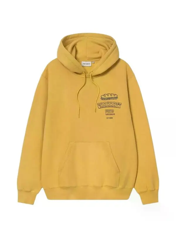 Carhartt Work In Progress Graphic Print Hoodie - Yellow