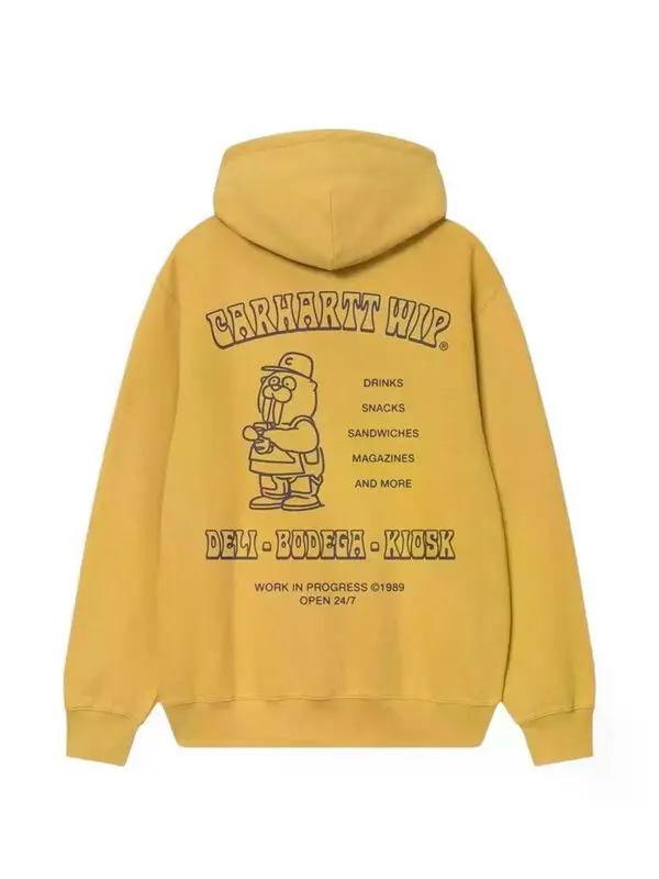 Carhartt Work In Progress Graphic Print Hoodie - Yellow