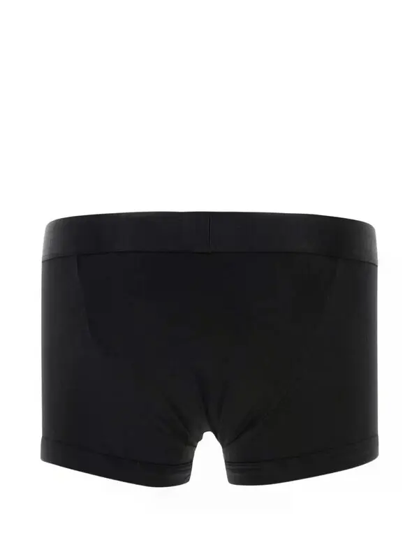 Emporio Armani Logo-waistband Boxers - Black