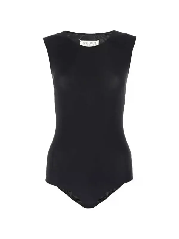 MAISON MARGIELA Round Neck Bodysuit - Black