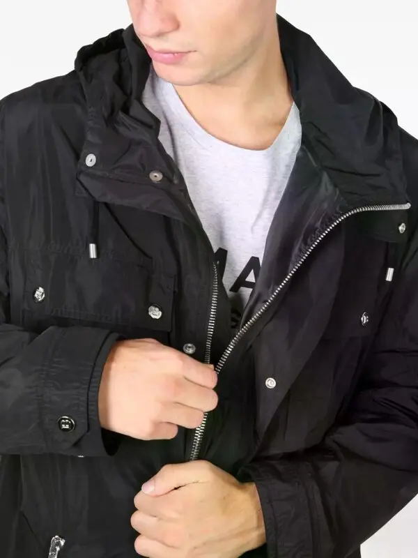 Balmain Hooded Jacket With Chest Pockets