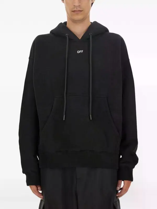 Off-White Logo-print Hoodie - Black