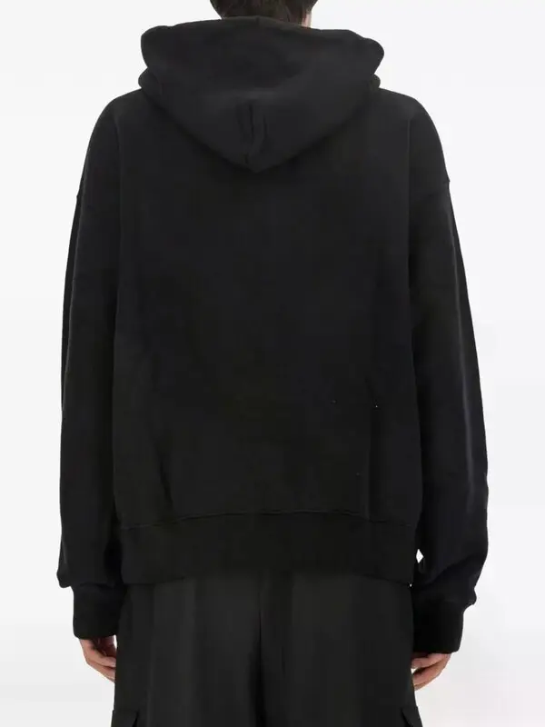 Off-White Logo-print Hoodie - Black