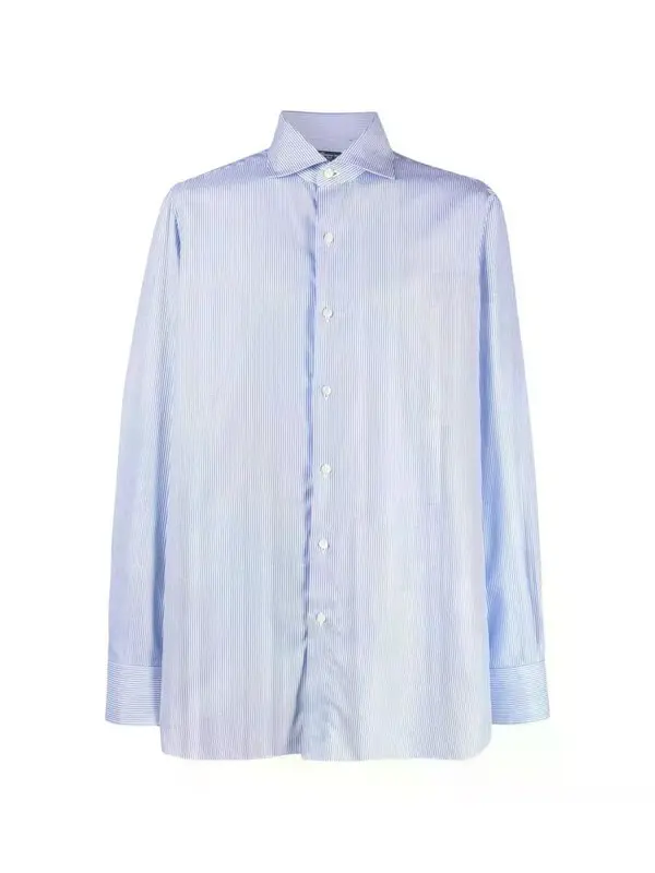 FINAMORE 1925 Striped Cotton Shirt