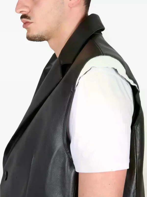 MAISON MARGIELA Leather Waistcoat