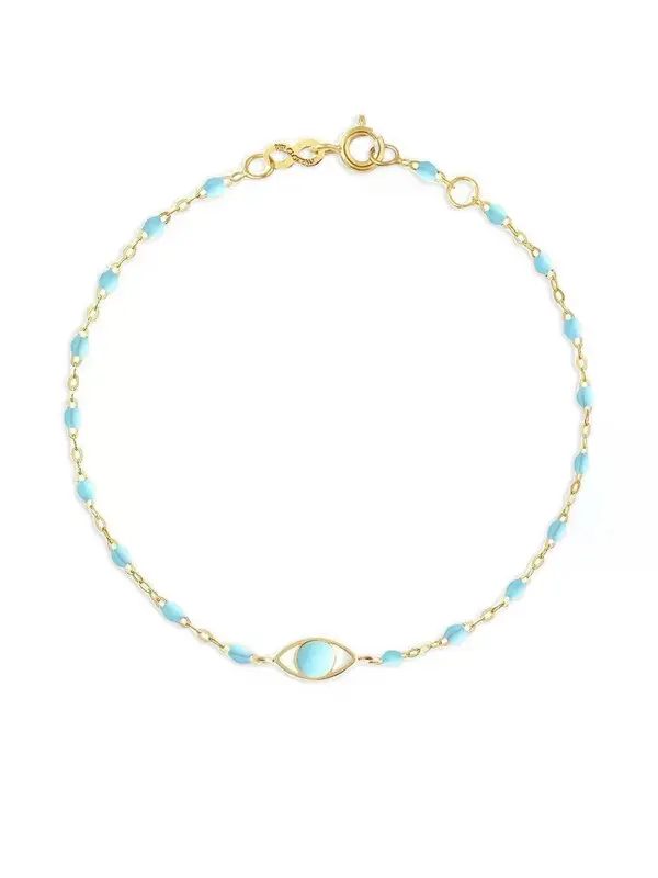 Gigi Clozeau 14k Yellow Gold Gigi Eye-detail Bracelet - Blue