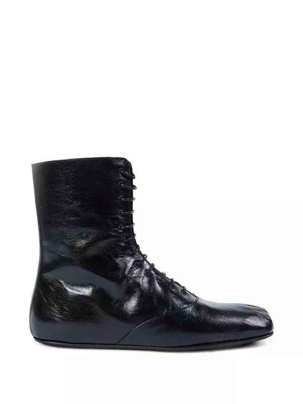 ANN DEMEULEMEESTER Monil Leather Boots - Black