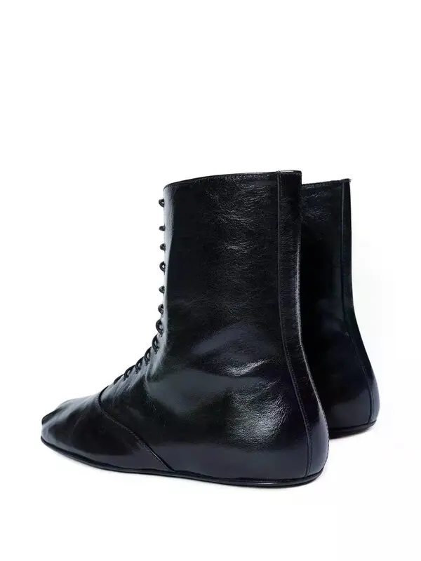 ANN DEMEULEMEESTER Monil Leather Boots - Black