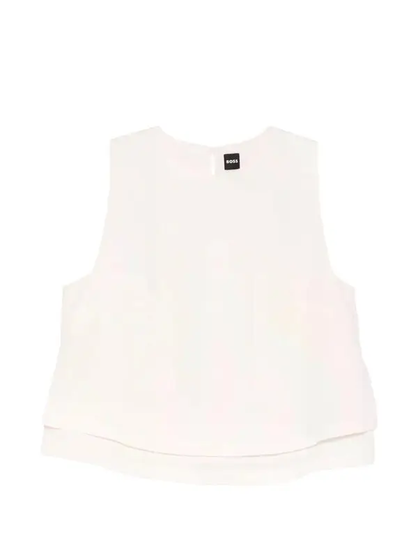 BOSS Layered Open-back Top - Pink