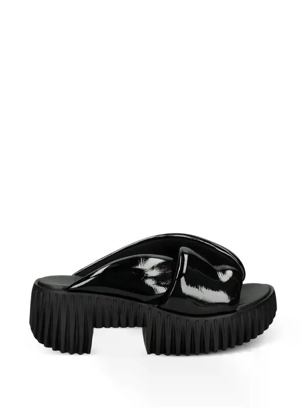 4CCCCEES Platform Sole Sandals - Black