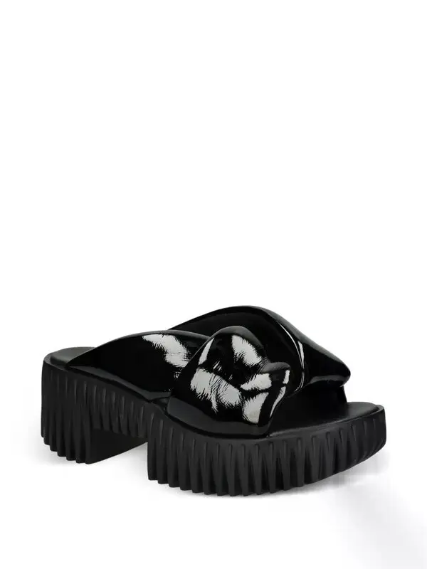 4CCCCEES Platform Sole Sandals - Black
