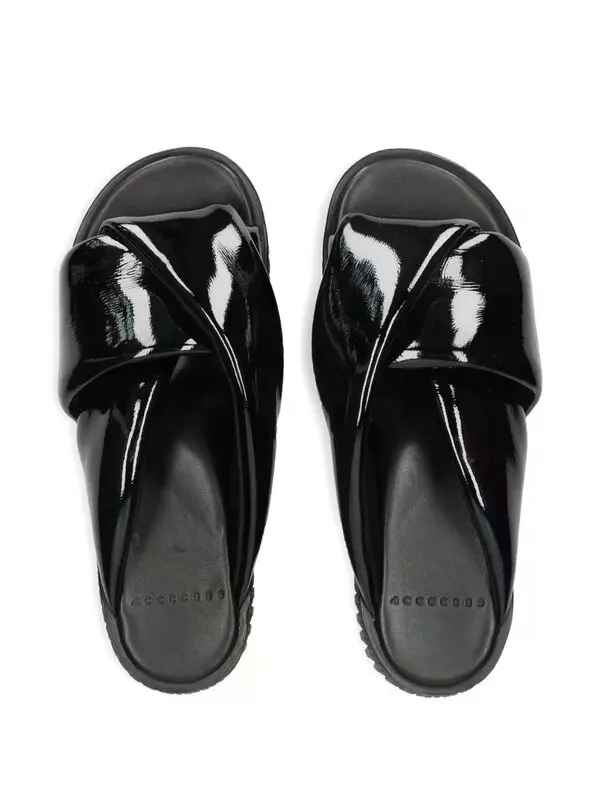 4CCCCEES Platform Sole Sandals - Black