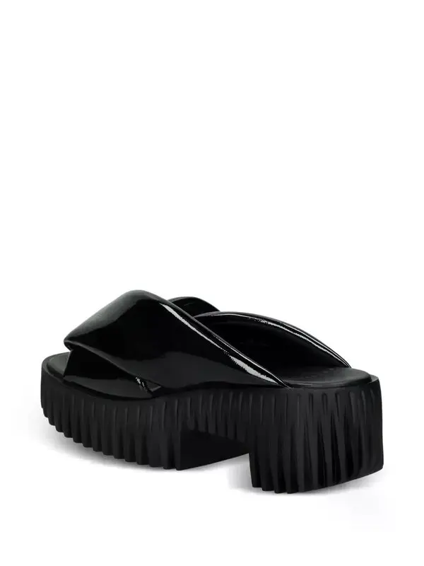4CCCCEES Platform Sole Sandals - Black