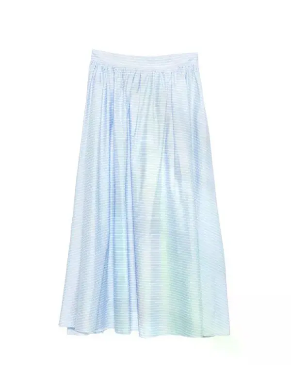 MANUEL RITZ Striped Maxi Skirt - Blue