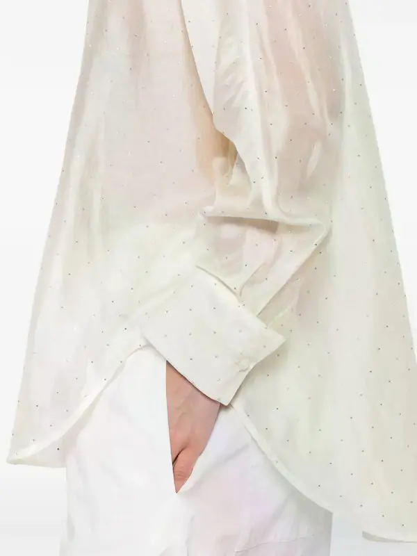 MANUEL RITZ Dotted Shirt - Neutrals