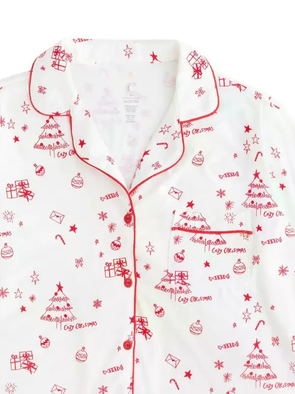 COZY CREW CLUB Christmas-print Pyjama Set