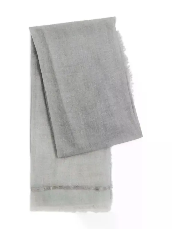 AMA PURE Frayed Scarf - Grey