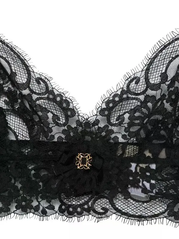 Elie Saab Lace Appliqué Top