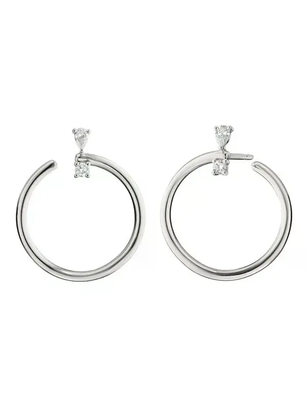 Monica Rich Kosann Crystal-embellished Hoop Earrings