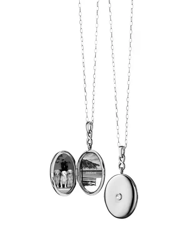 Monica Rich Kosann Infinity Locket Necklace - Silver