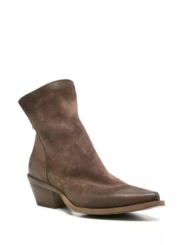 METISSE Rear-zip Pointed Boots