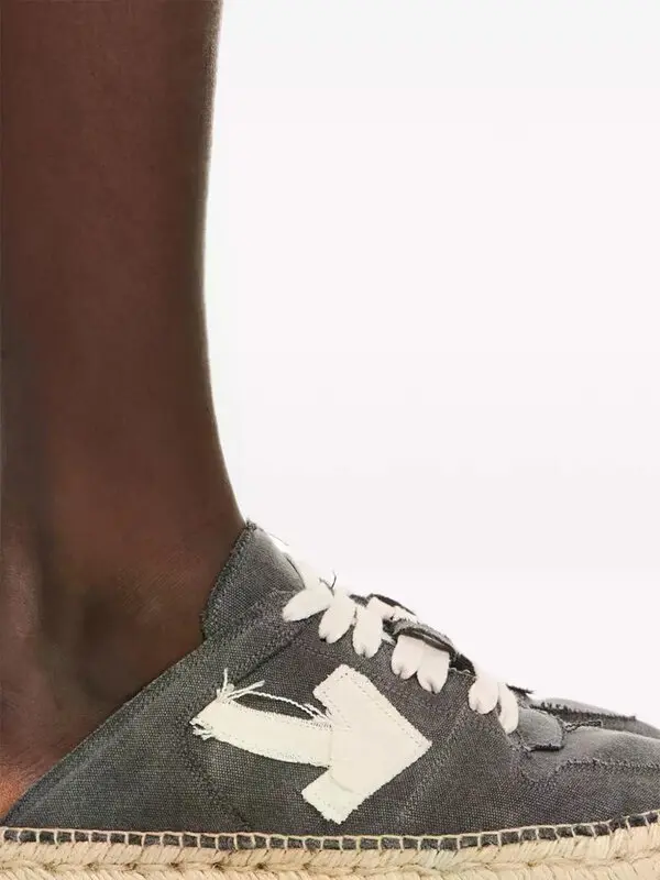 Off-White Arrow Detail Lace-up Espadrilles