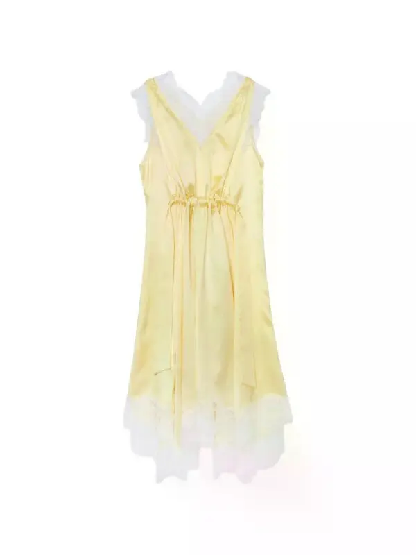 3.1 Phillip Lim Lace V-neck Midi Dress - Yellow
