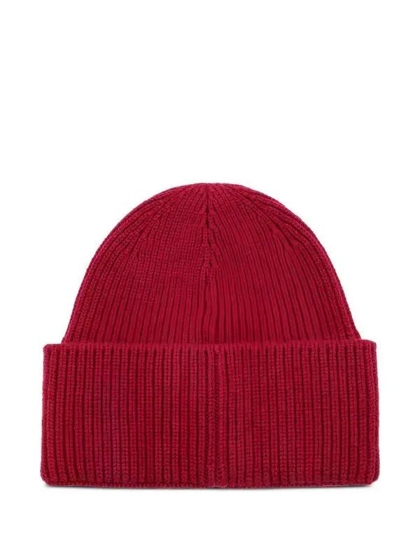 Destin Ribbed-knit Beanie - Red