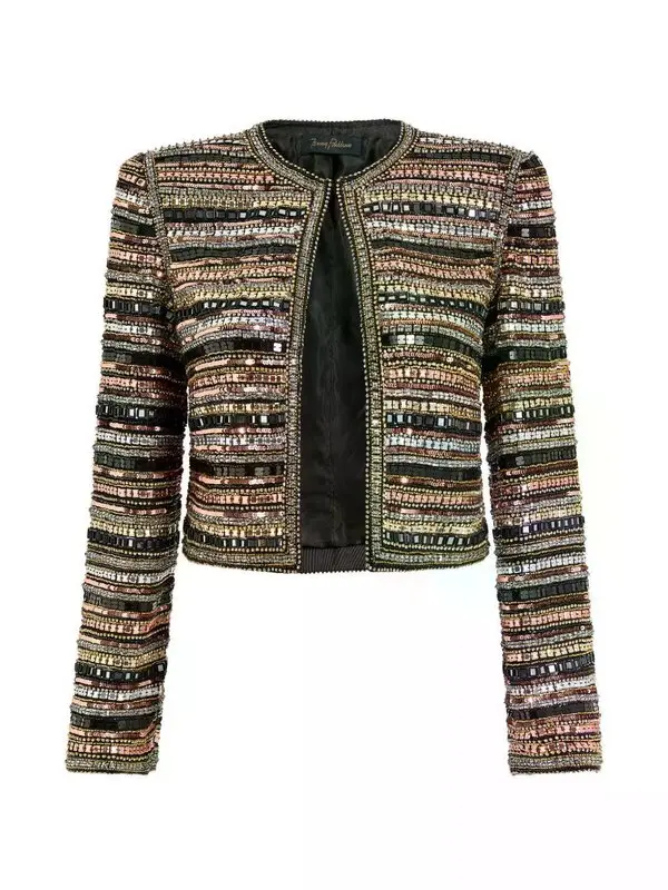 Jenny Packham Alma Beaded Jacket - Black