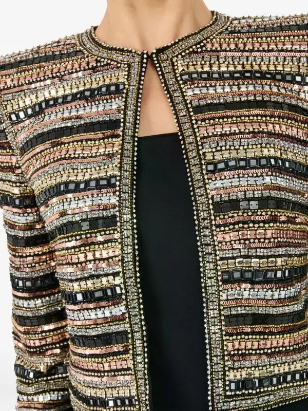 Jenny Packham Alma Beaded Jacket - Black