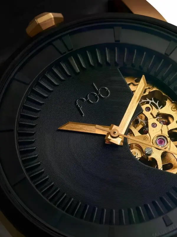 FOB PARIS 43mm Eclipse Watch - Black