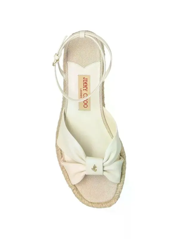 JIMMY CHOO Aella Wedge Sandals - Neutrals