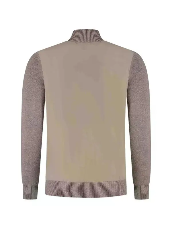 DORIANI CASHMERE Zipped Panelled Sweatshirt