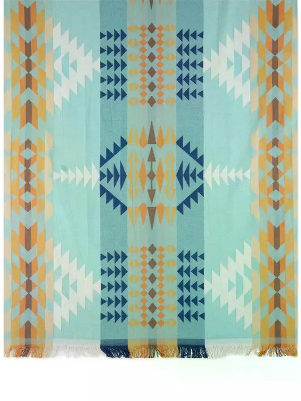 Pendleton Geometric-print Fringed Travel Towel