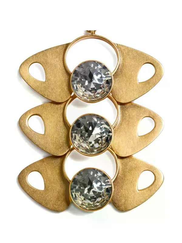 Valentino Garavani Metal And Crystal Necklace